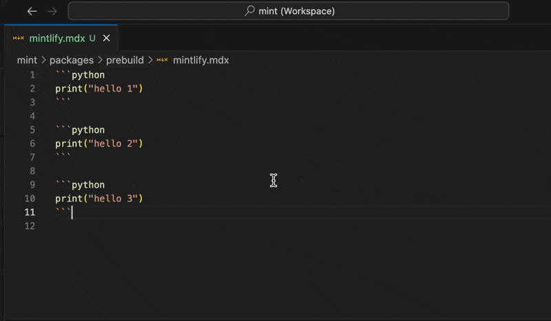 Mintlify MDX - Visual Studio Marketplace